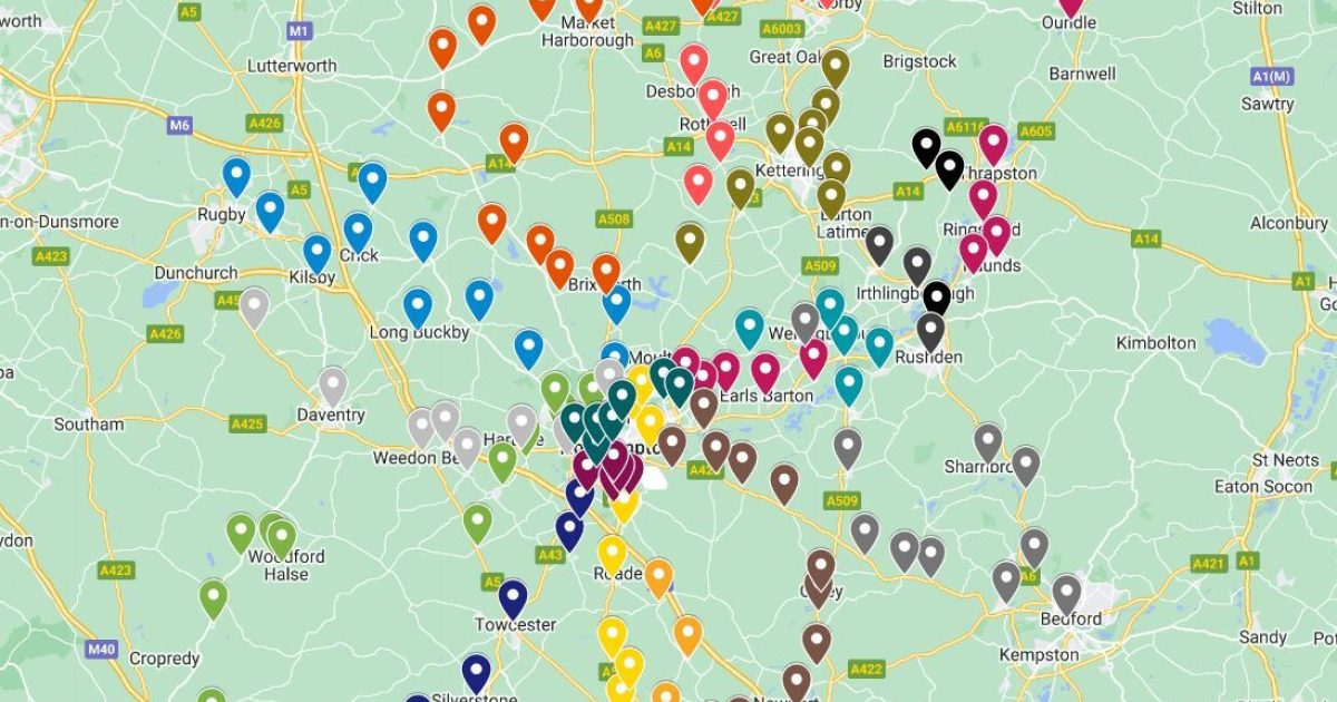 Interactive bus route maps | Moulton College